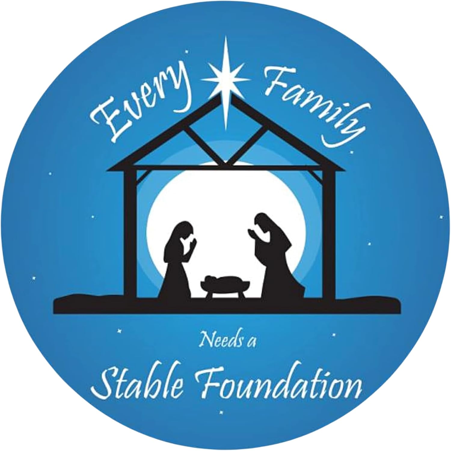 Amazon.com: Every Family Needs a Stable Foundation Magnet, Religious ...