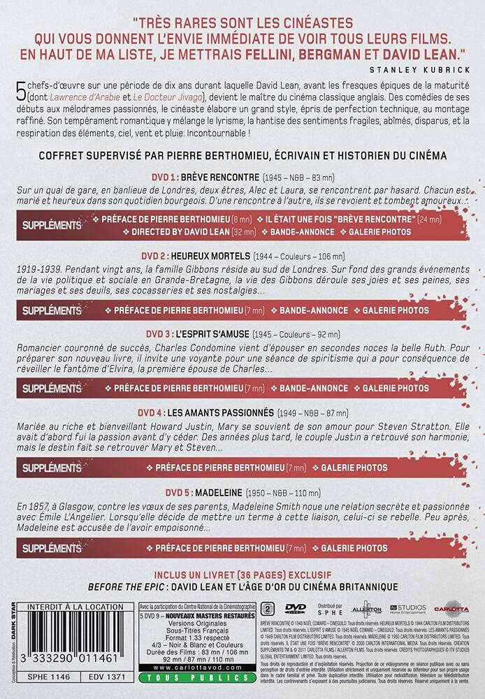 Coffret david lean 5 films: Amazon.it: Celia Johnson, Trevor Howard ...