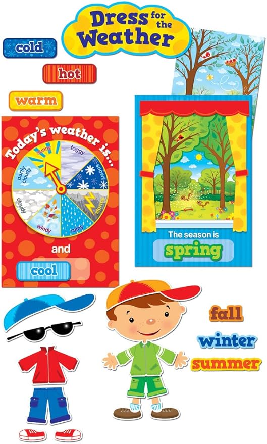 Creative Teaching Press Dress for The Weather Bulletin Board Set (1640 ...