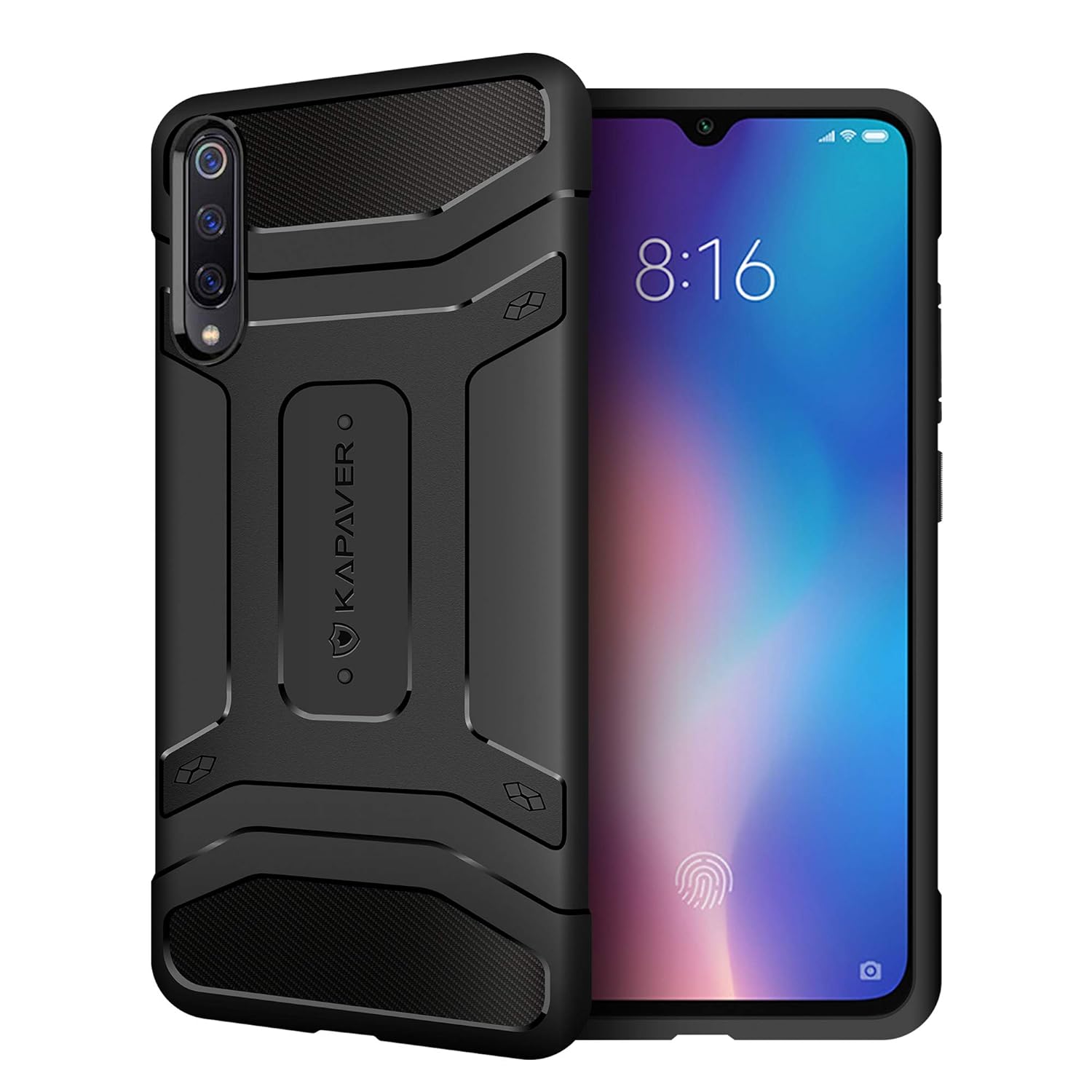 KAPAVER ® Plastic Rugged Back Cover Case for Xiaomi Mi9 MIL-STD 810G ...