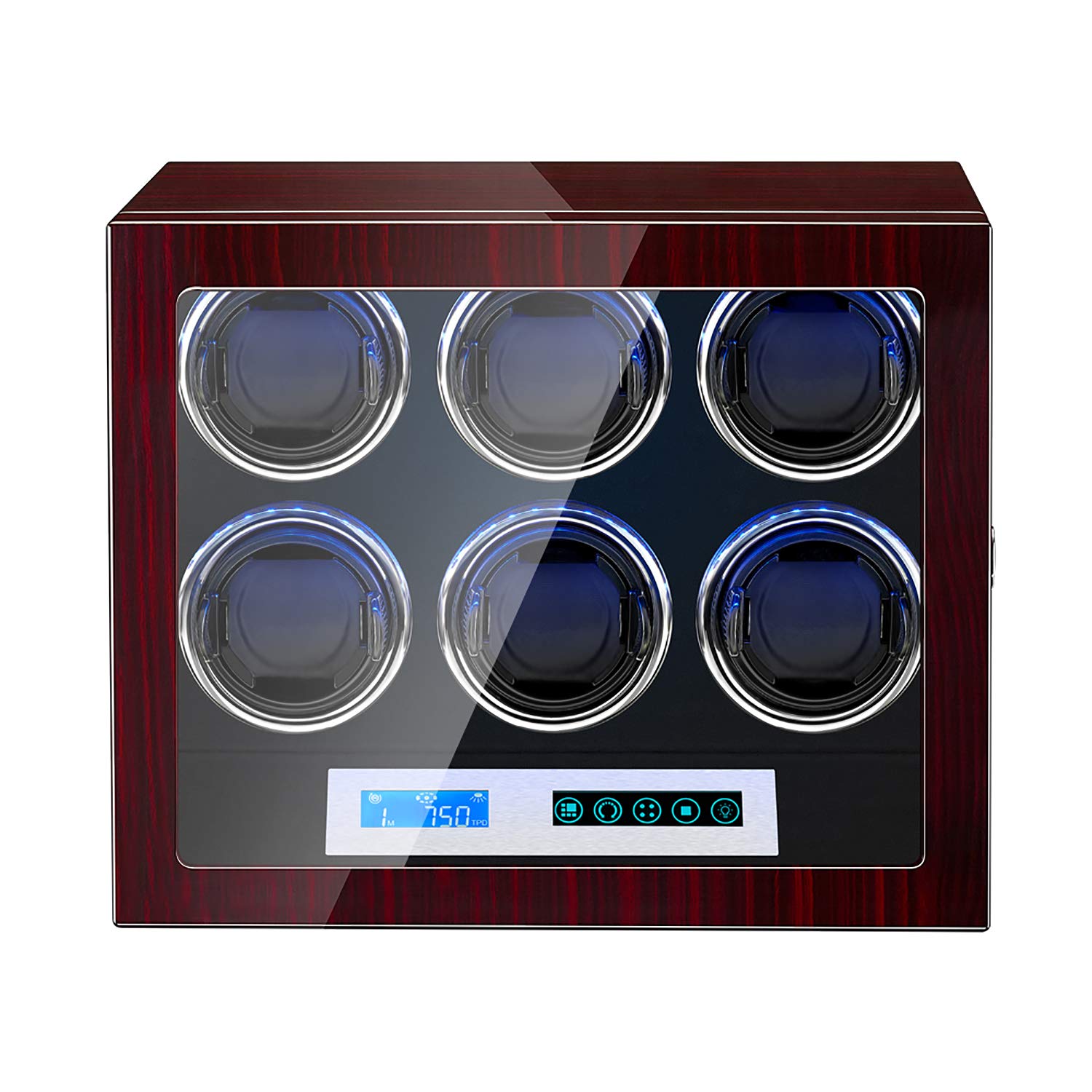 Amazon.com: JQUEEN Watch Winder for 6 Watches, Piano Finish with High ...