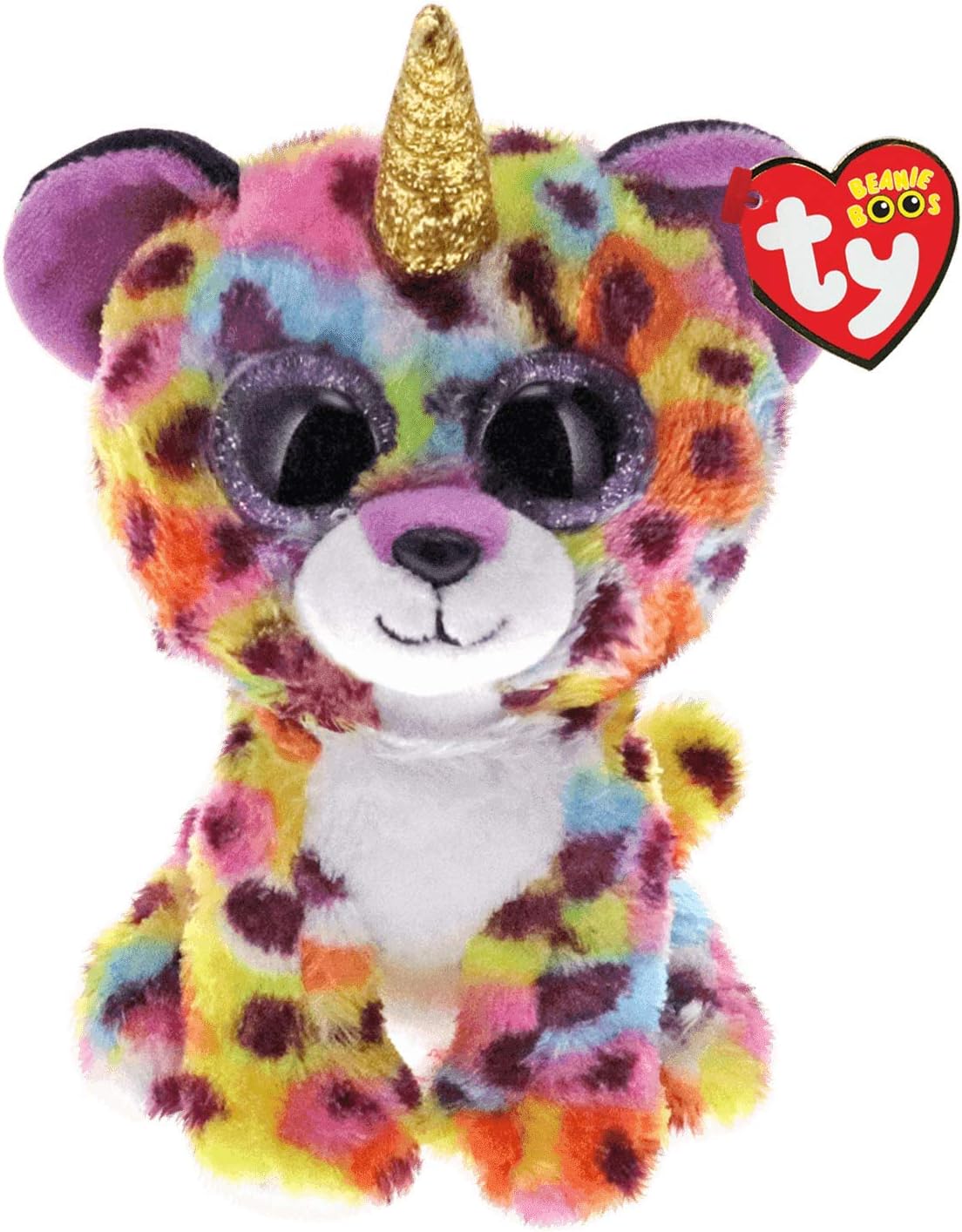 TY BEANIE BOOS LEOPARD GISELLE W/HORN REG6, 36284 : Buy Online at Best ...