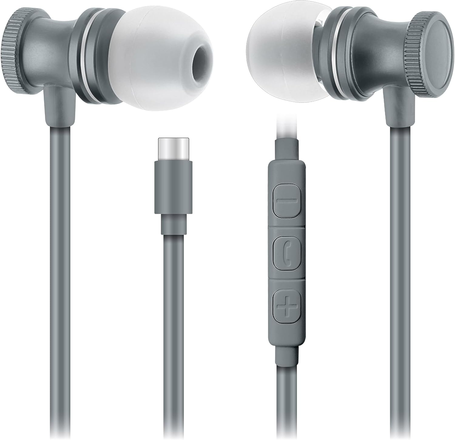 Amazon.com: SENTRY OSE450 Gray Headphones in-Ear Earbuds with Wired USB ...