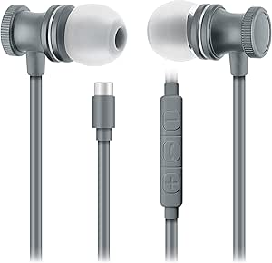 Amazon.com: SENTRY OSE450 Gray Headphones in-Ear Earbuds with Wired USB ...