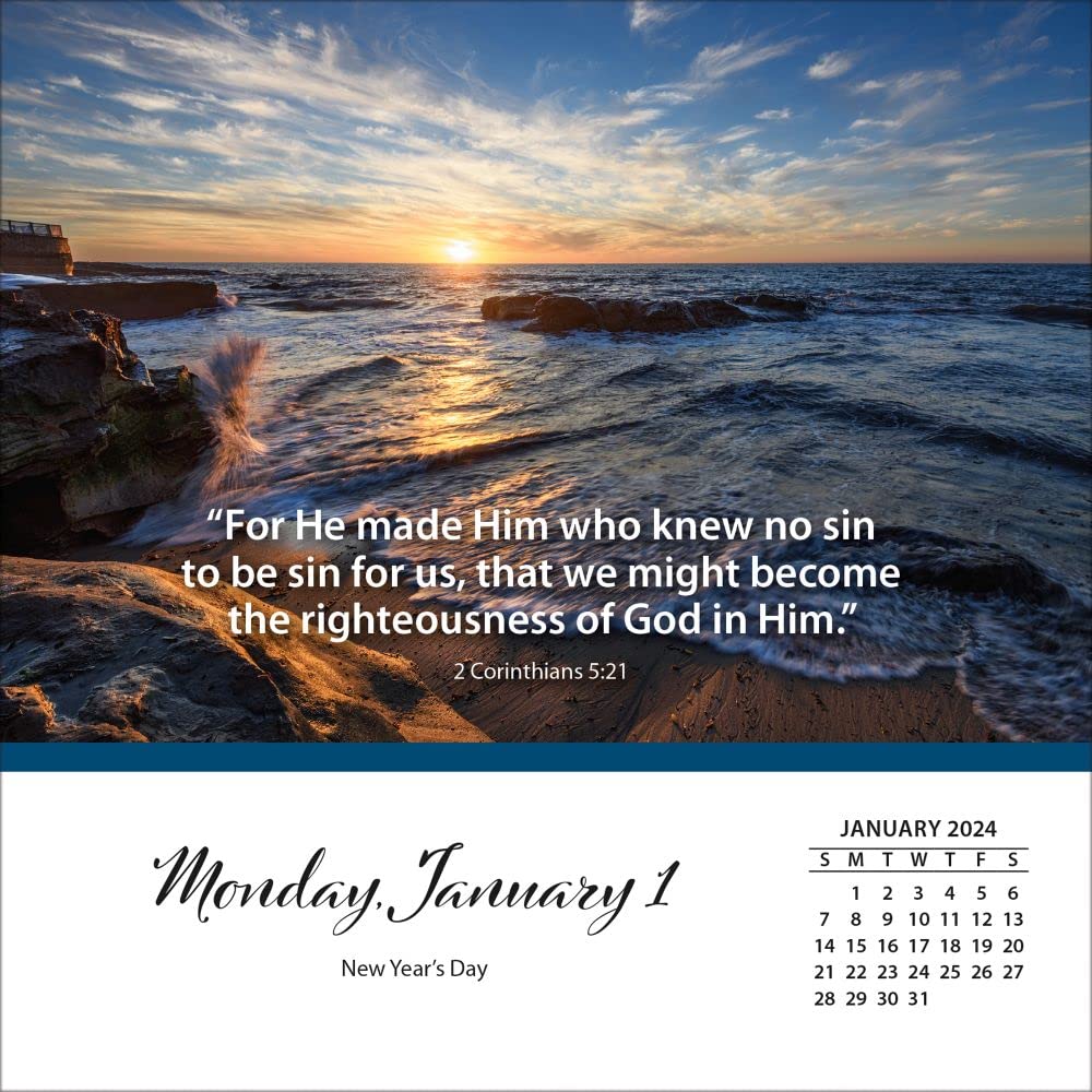 Religious Gift Idea Turner Photographic Bible Verses Mini Wall Calendar ...