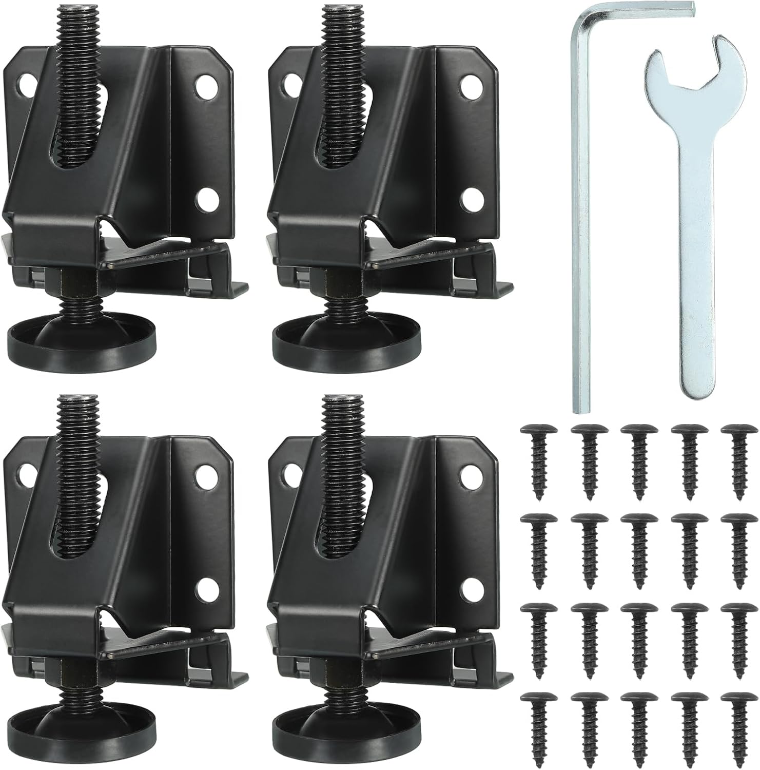 uxcell Adjustable Leg Leveler, 8pcs Leveling Feet Furniture Leveler Leg ...