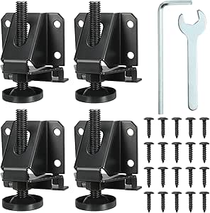 uxcell Adjustable Leg Leveler, 8pcs Leveling Feet Furniture Leveler Leg ...