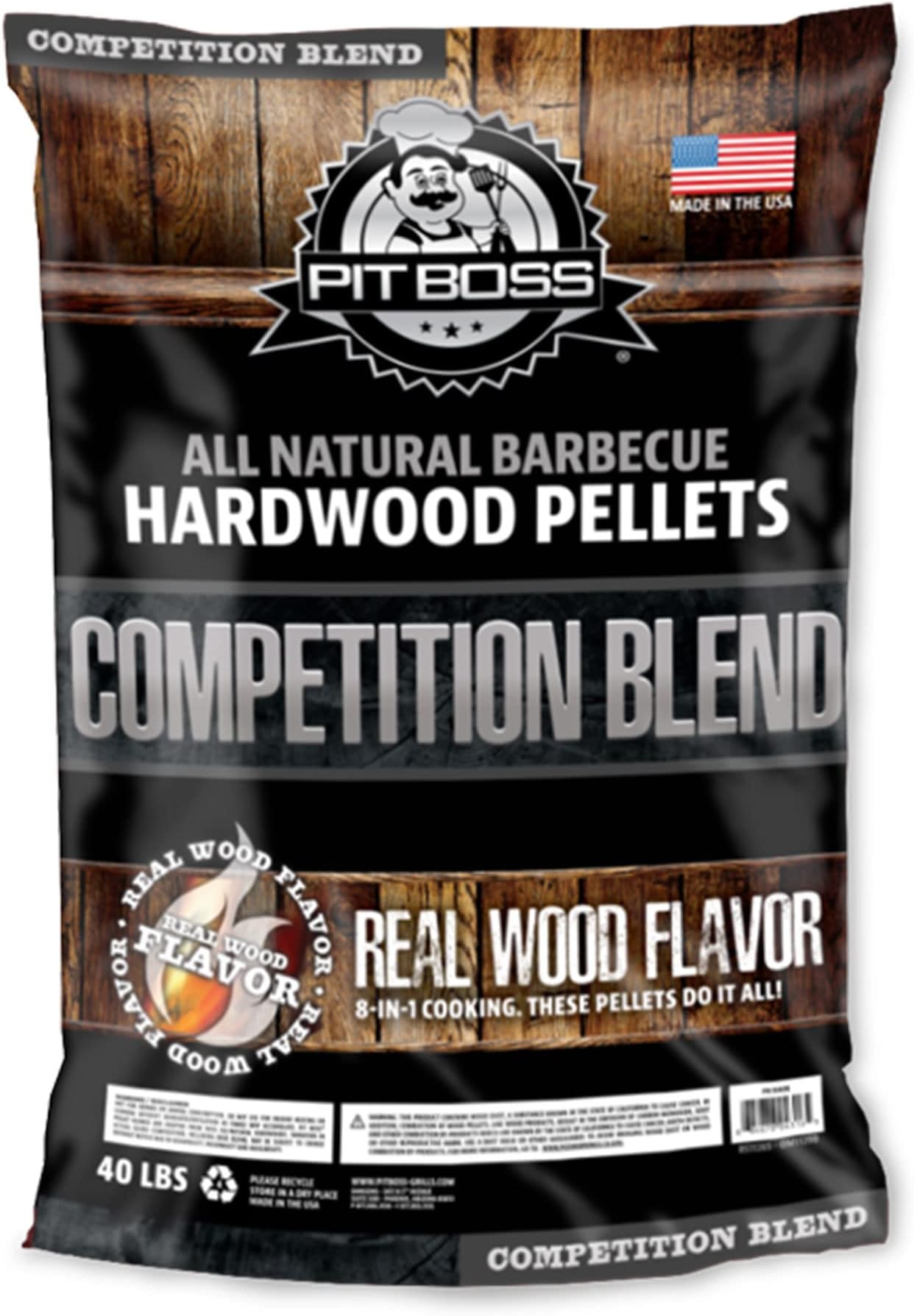 Amazon.com : Pit Boss 55435 40 Pound Package BBQ Wood Pellets for ...