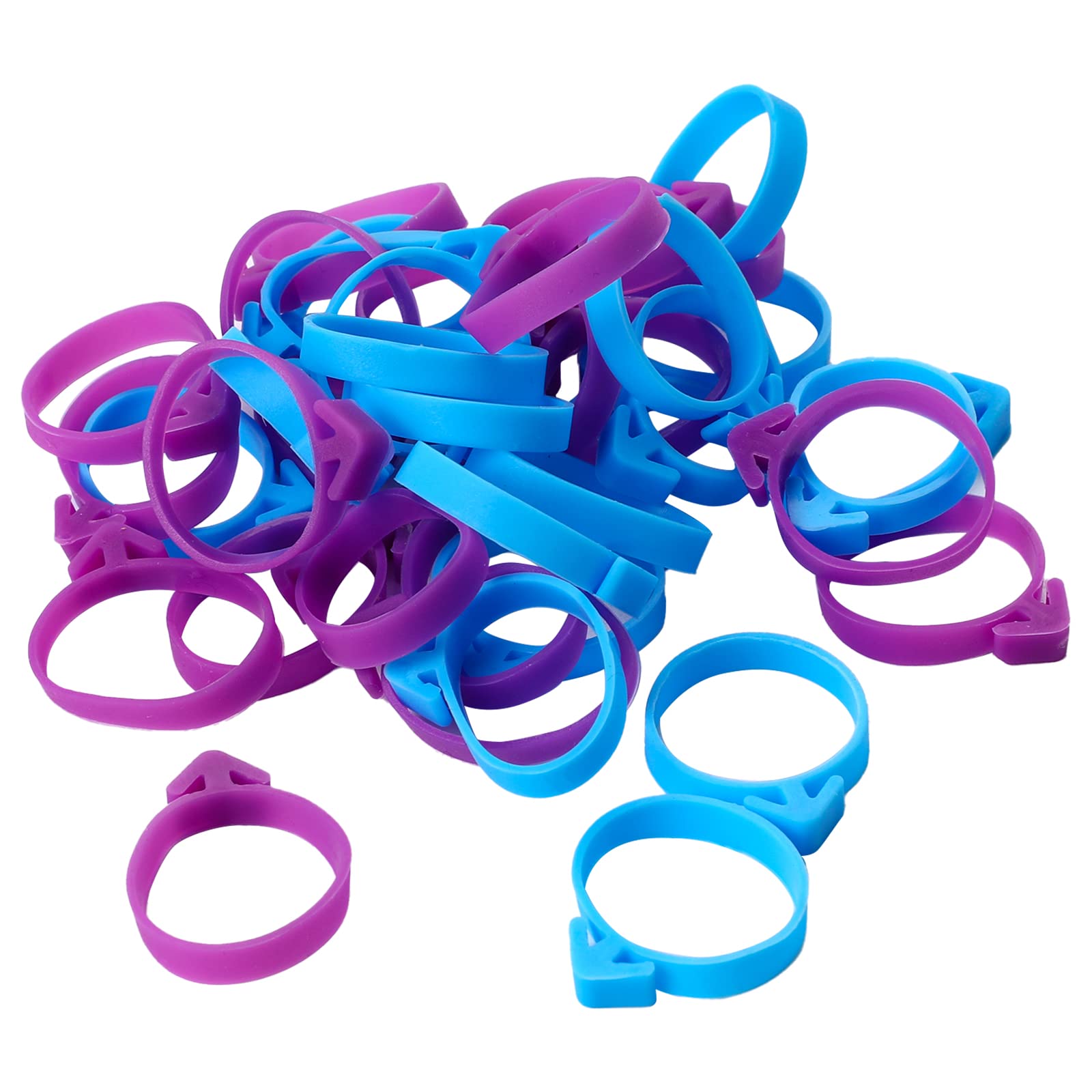 Amazon.com: 40 Pcs Pastry Bag Ties, Reusable Silicone Icing Piping Bag ...