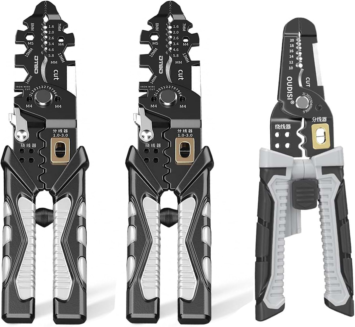 YINLONGDAO 25-in-1 Multifunction wire stripper & 8-in-1 Wire Stripper Tool, Wire Crimping Tool ...