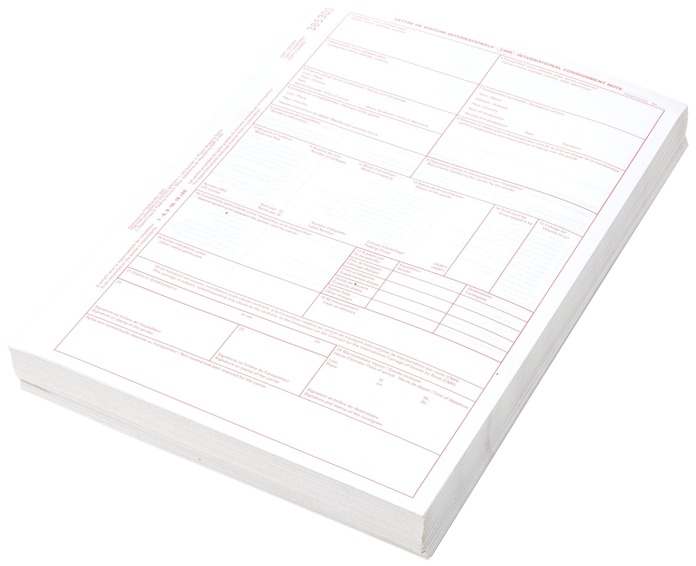 Bison Parts 100210 CMR Consignment Notes 4 Part 100 Sets Per Pad ...