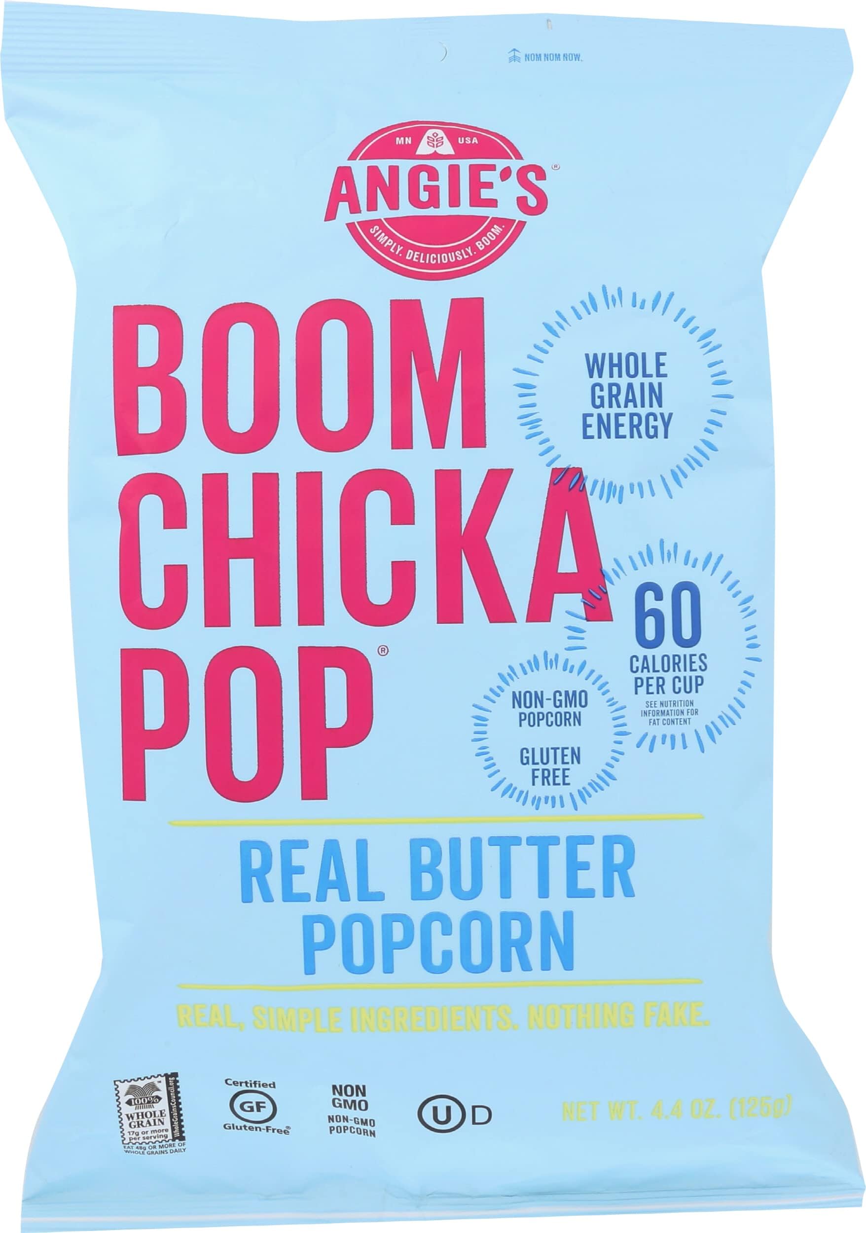 Amazon.com: Angie's BoomChickaPop Real Butter Popcorn, Gluten Free, Non ...