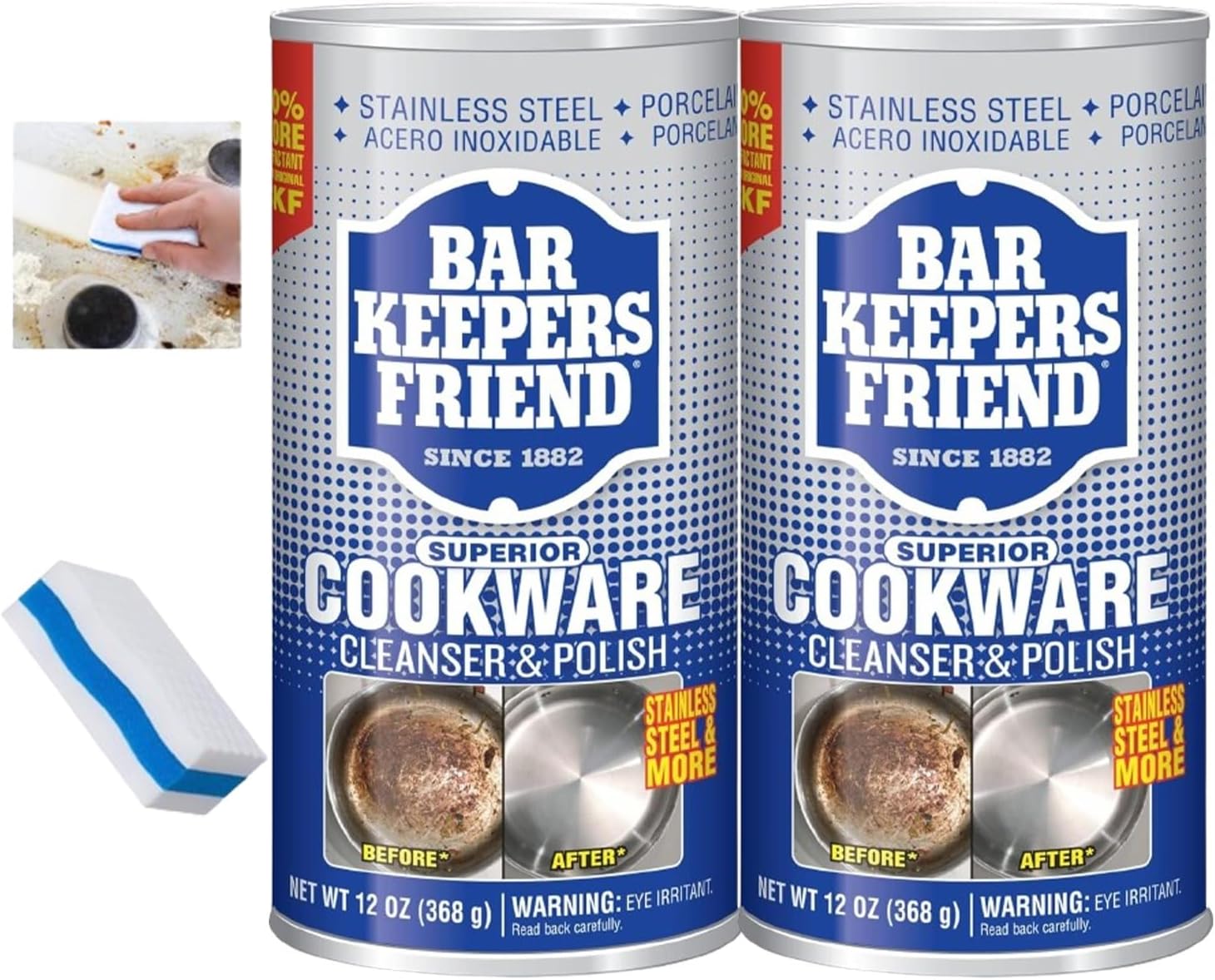 Amazon.com: Doomi Bar Keepers, Friend Stainless Steel Cleaner 12 Oz ...