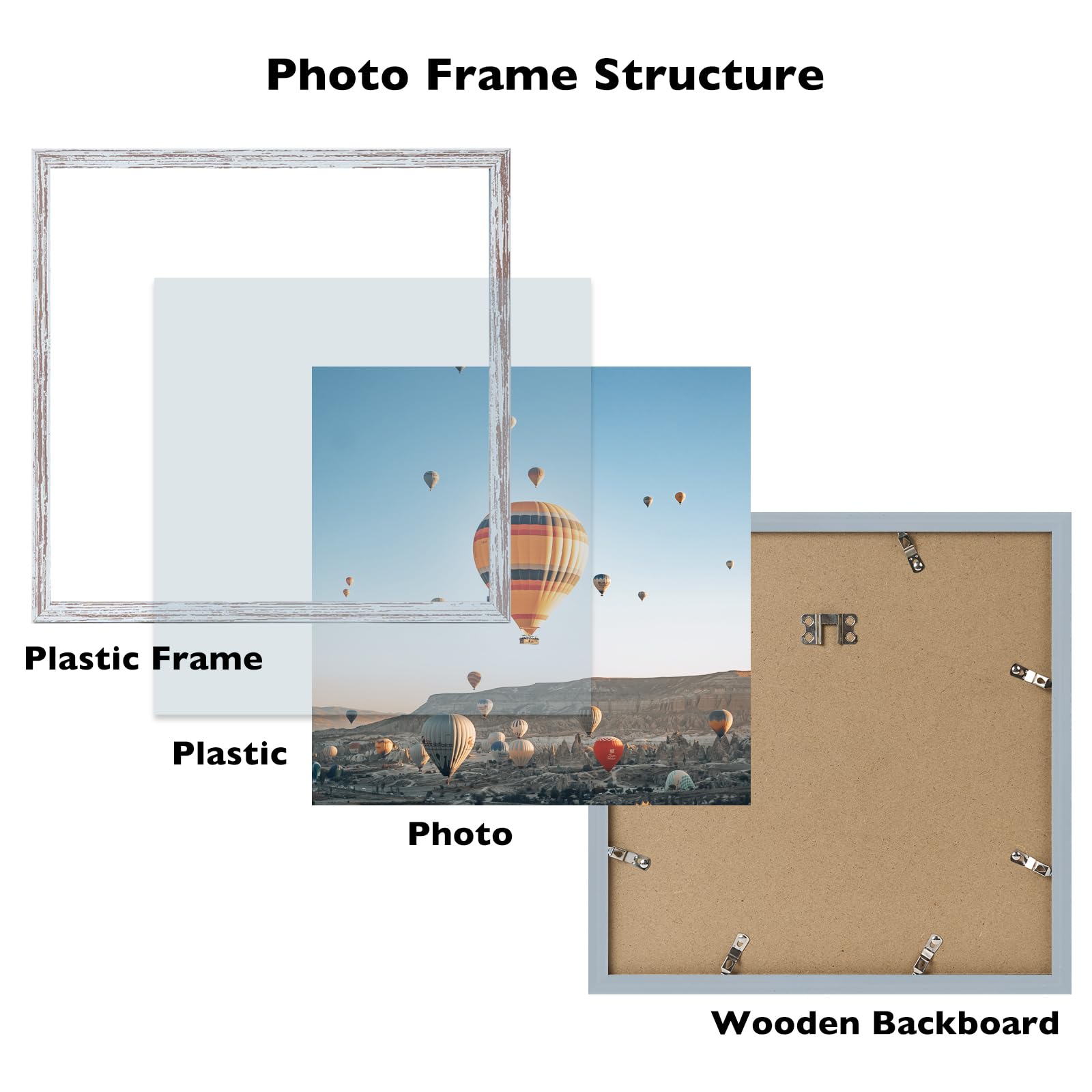 Snapklik.com : JCJMY 12x12 Inch Picture Frame, Horizontal And Vertical ...