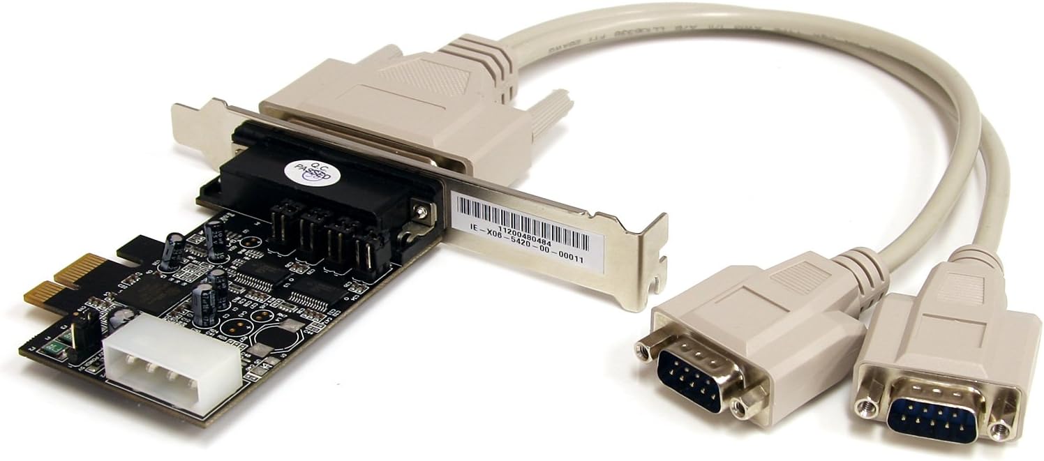 Amazon.com: StarTech.com PEX2S952PW 2 Port RS232 PCI Express Serial ...