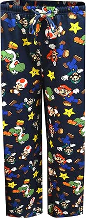 Nintendo Mens Super Mario Luigi Yoshi Toad Performance Fabric Lounge ...