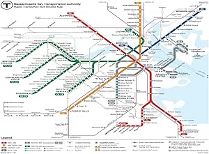 Amazon.com: 1000 Piece Puzzle - MBTA Rapid Transit Map 2010 ...