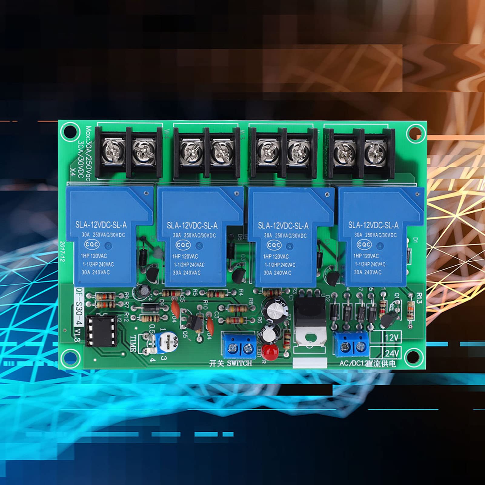 Amazon.com: Garosa 4 Channel Power Time Sequence Board Double Panel ...