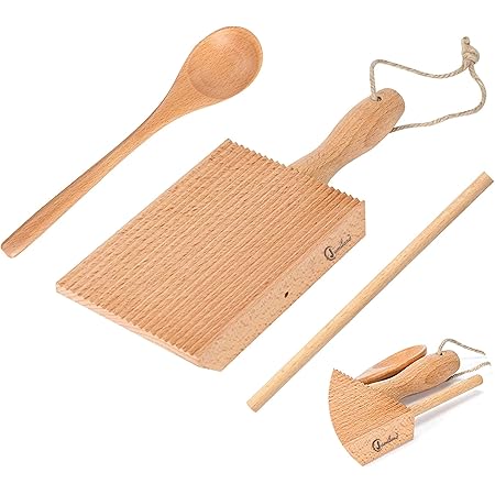 Amazon.com: YIDADA Gnocchi Board Butter Paddles - Bamboo Pasta Board ...