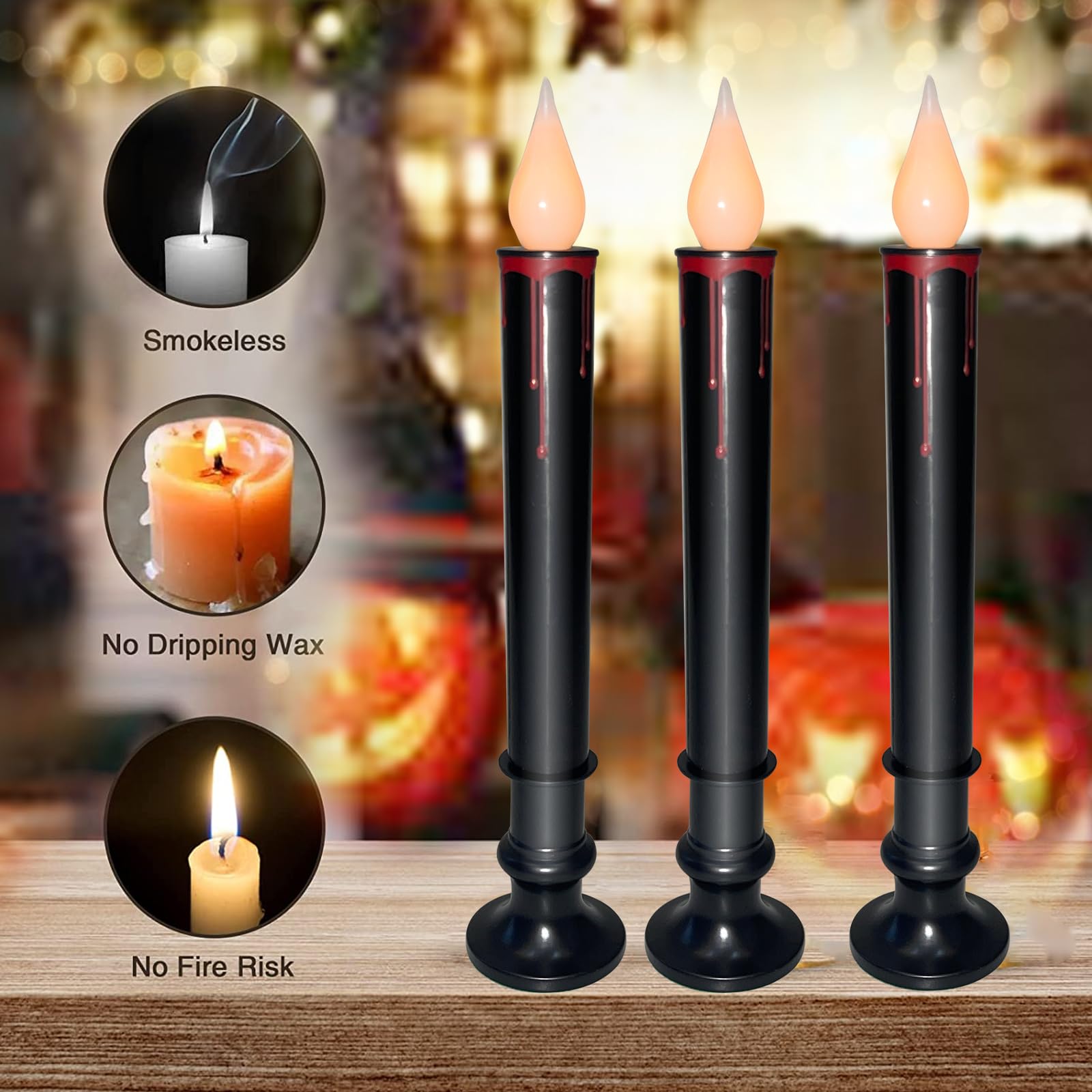 Halloween Window Candles