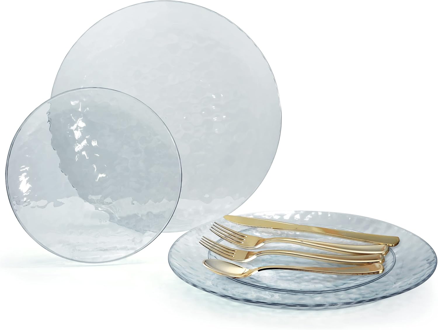 Amazon.com: OCCASIONS 150pcs set (25 Guests)-Wedding Plastic Plates ...