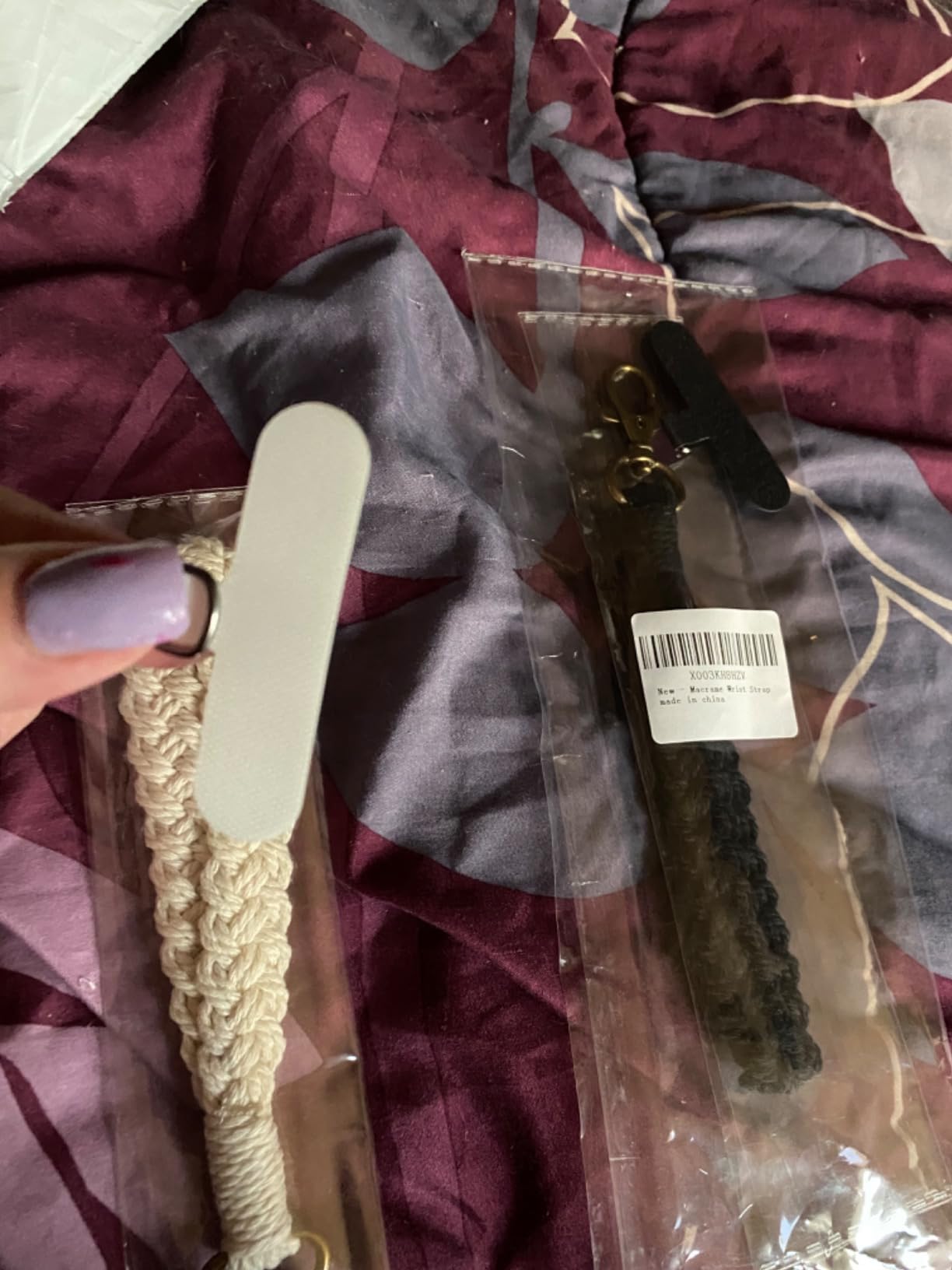 Amazon.com: CHIWUTECH Boho Macrame Phone Wrist Strap, Cell Phone ...