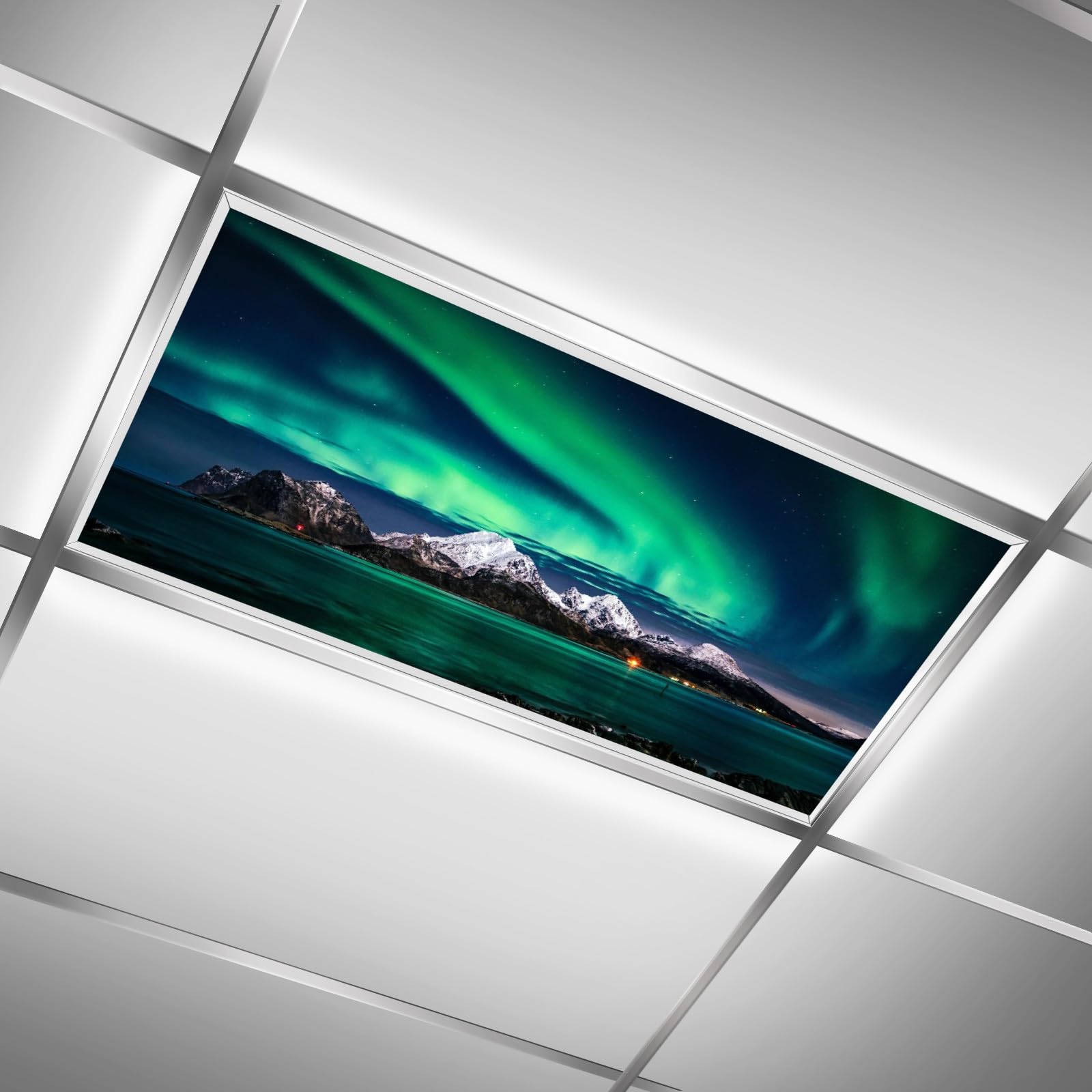 Styubn 2 Pack Fluorescent Light Shade Panel Ceiling Light Covers Light ...