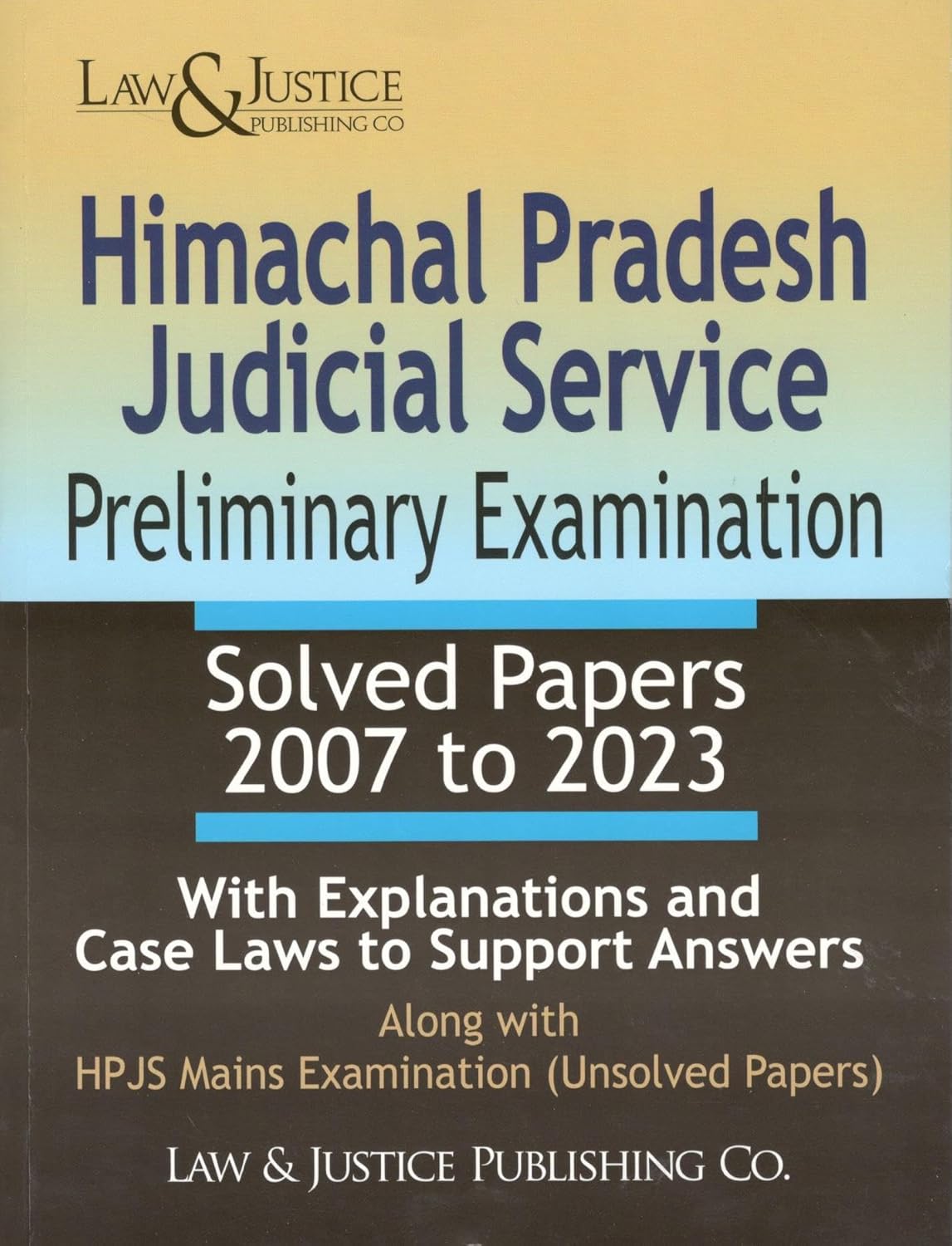 Buy Himachal Pradesh Judicial Service Preliminary Examiniation Solved ...