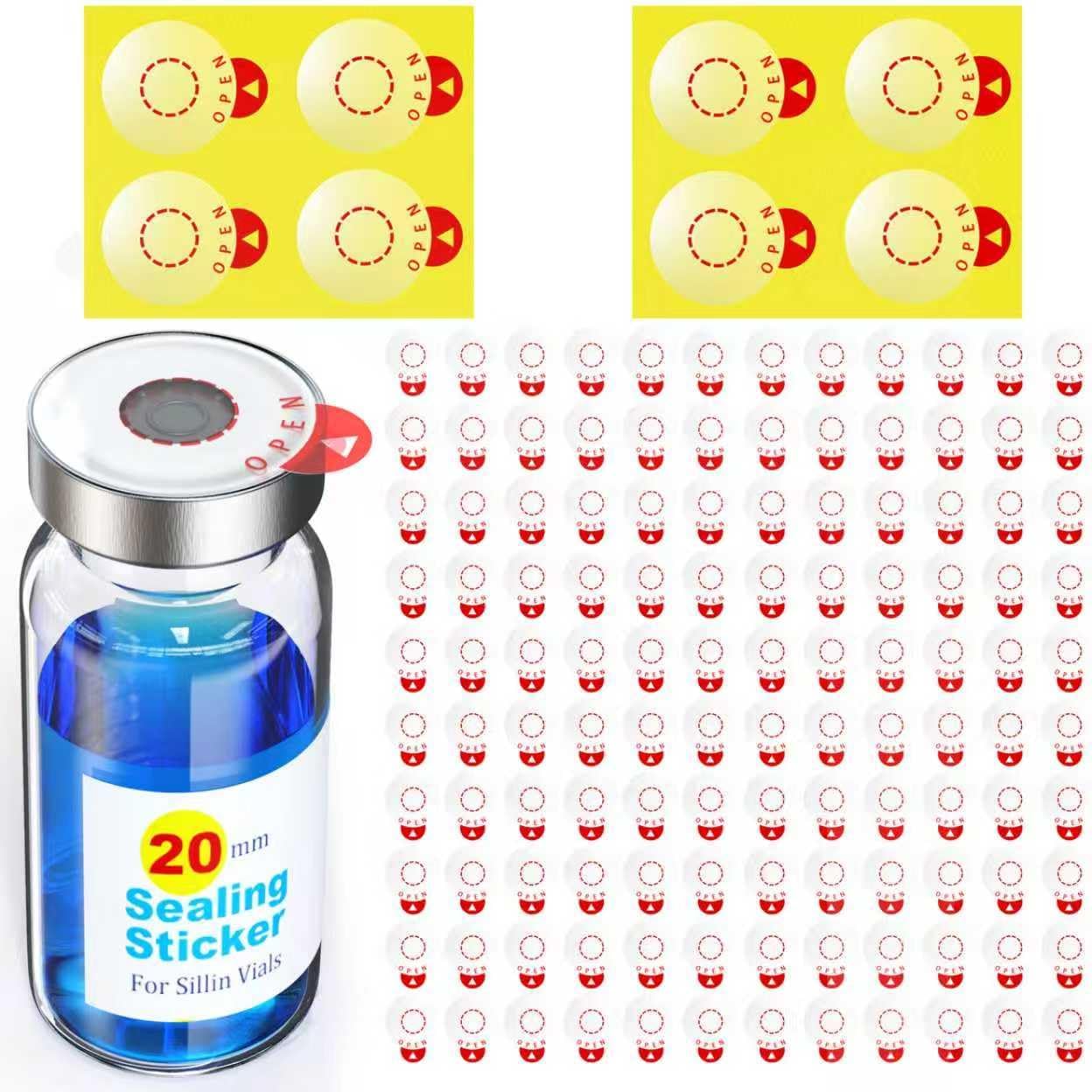 Amazon.com: Laboratory Circle Sealing Sticker Self Adhesive Sealing ...