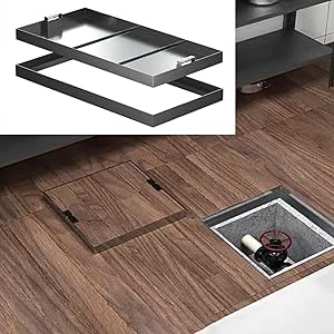 Square Sewer Cover w/Concealable Handle, Invisible Manhole Cover and ...
