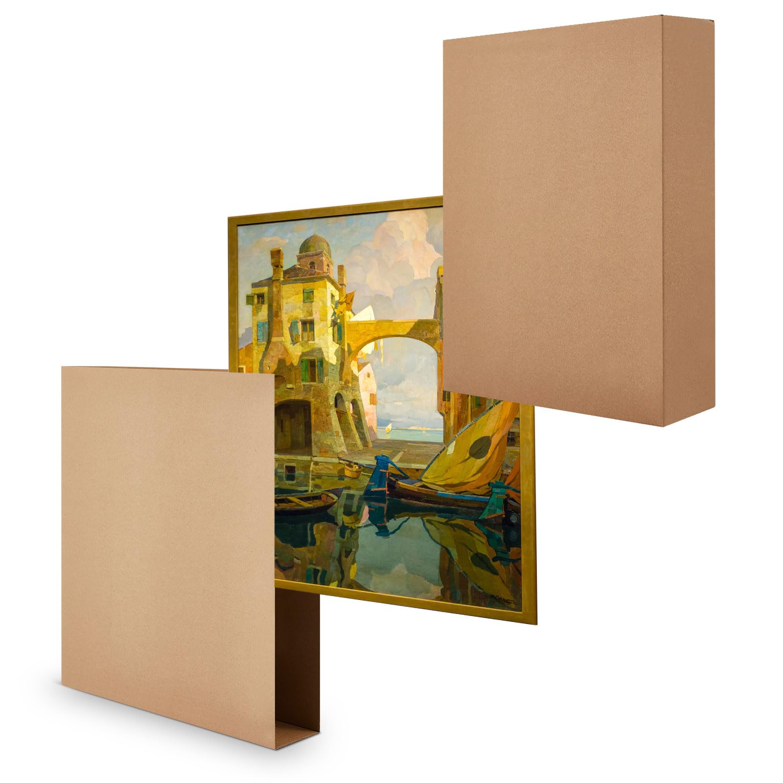 Snapklik.com : Cholemy TV Boxes, 40 X 30 X 3 1/2 Mirror Box Large Corrugated Flat Packing Boxes ...