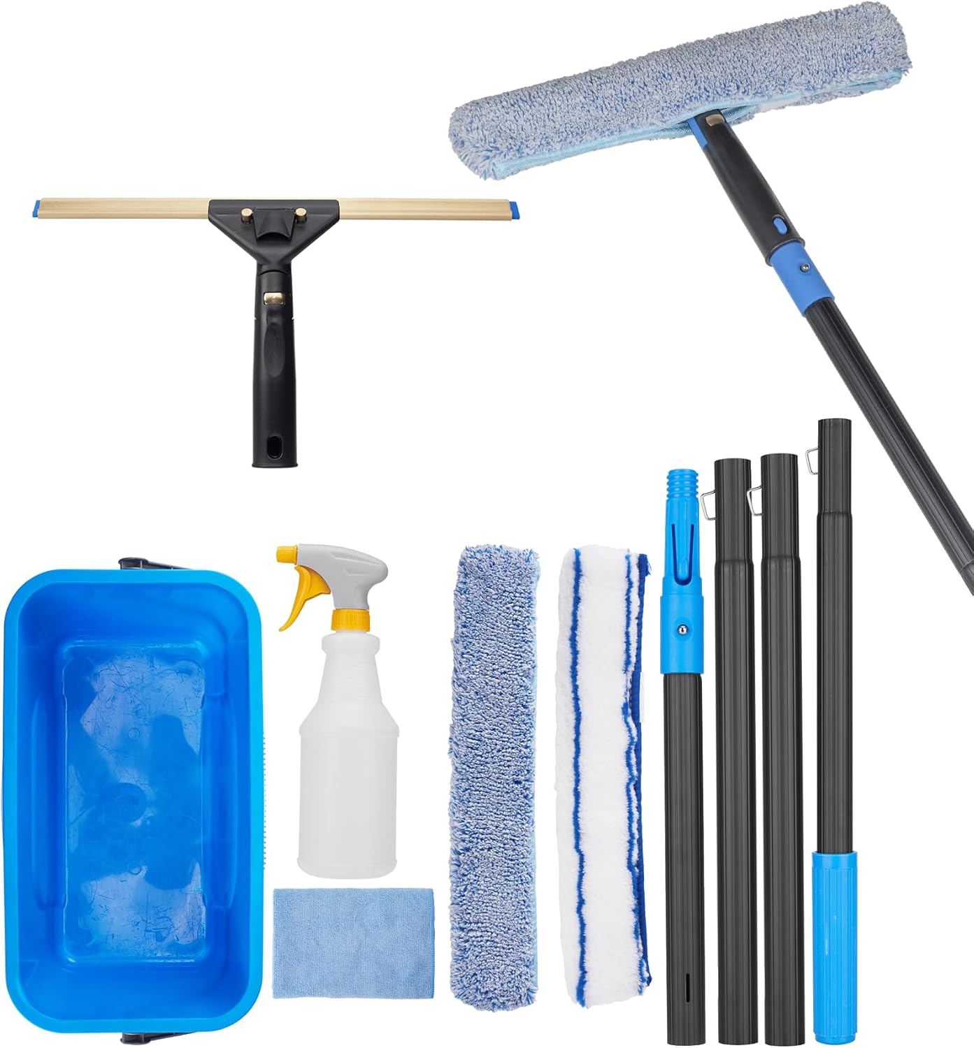 Amazon.com: Window Cleaning Kit with Storage Bucket, Window Squeegee ...