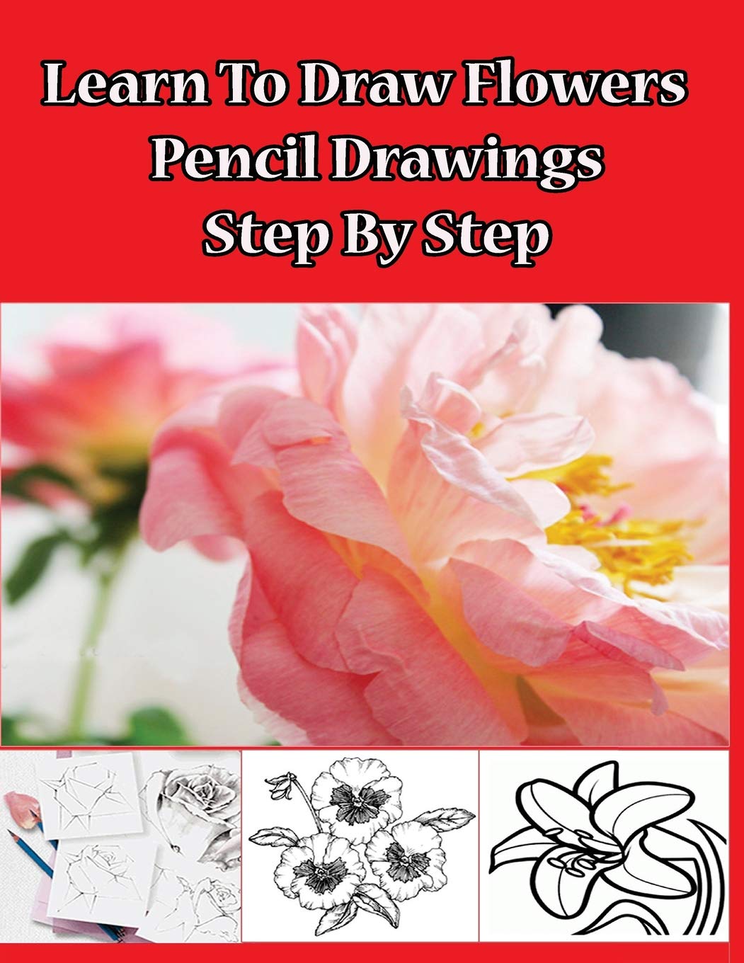 Buy Learn to Draw Flowers: Pencil Drawings Step by Step: Pencil Drawing ...