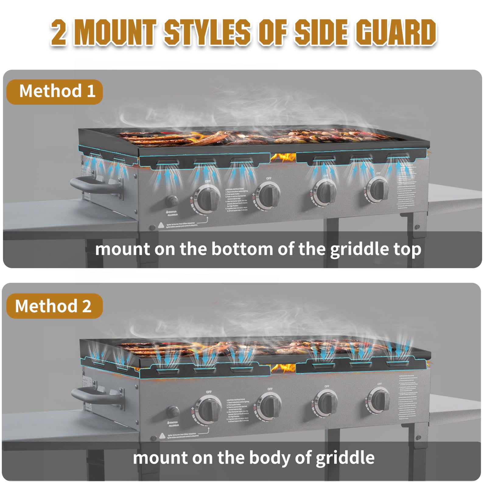 Snapklik.com : ITEFDTUTNE Wind Guards For Blackstone 22 Inch Griddle ...