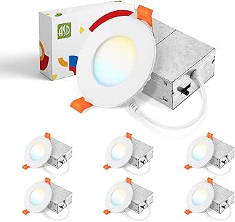 ASD 3 Inch LED Recessed Light - 2700K/3000K/3500K/4000K/5000K, 6W 30W ...