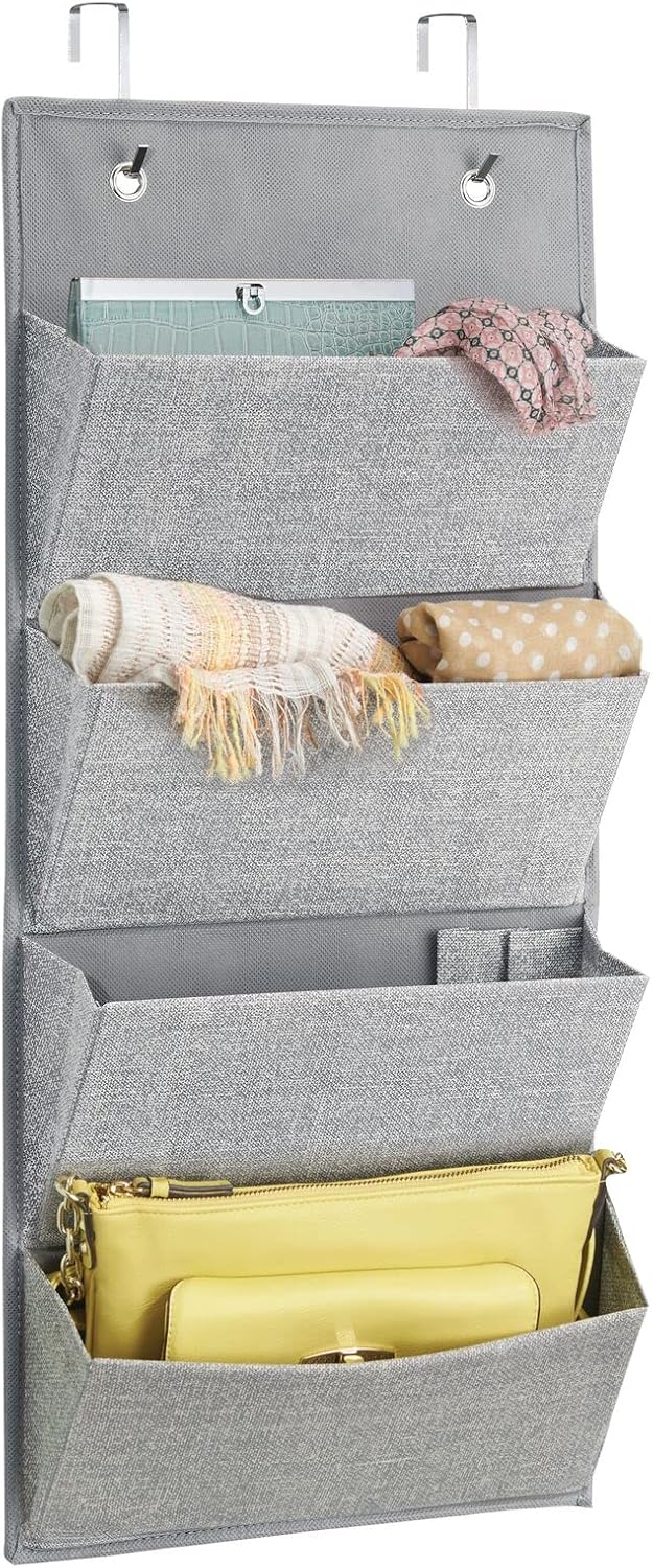 mDesign Hanging Organiser – Practical Hanging Storage with 4 ...
