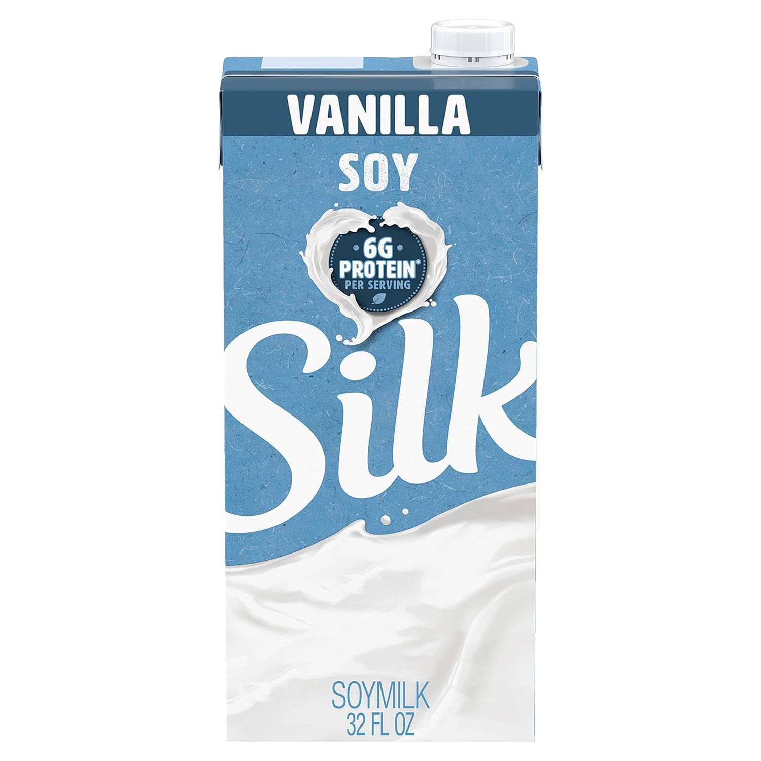 Silk Vanilla Soy Beverage (Plant Based / Vegan Milk Alternative) 946 ml ...