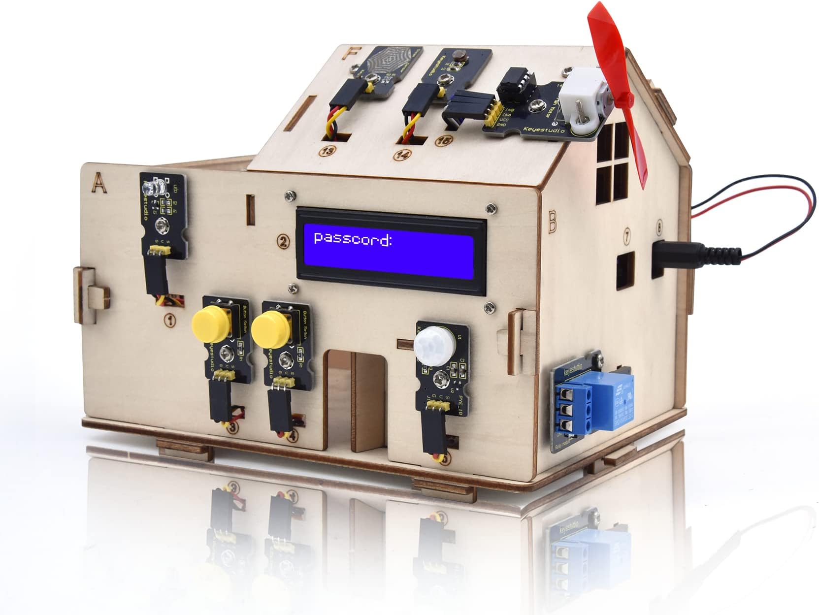 KEYESTUDIO Smart Home Starter Kit for Arduino, for Uno Electronics ...