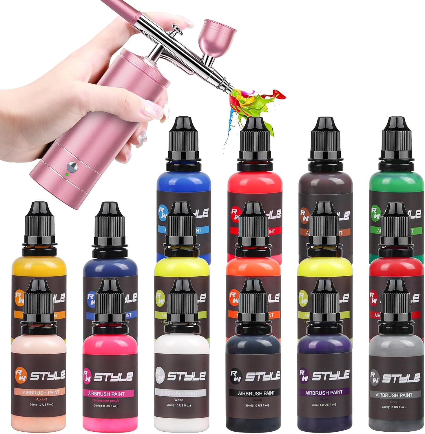 Amazon.com: rhinowisdom Airbrush-Kit Rechargeable Cordless Airbrush ...