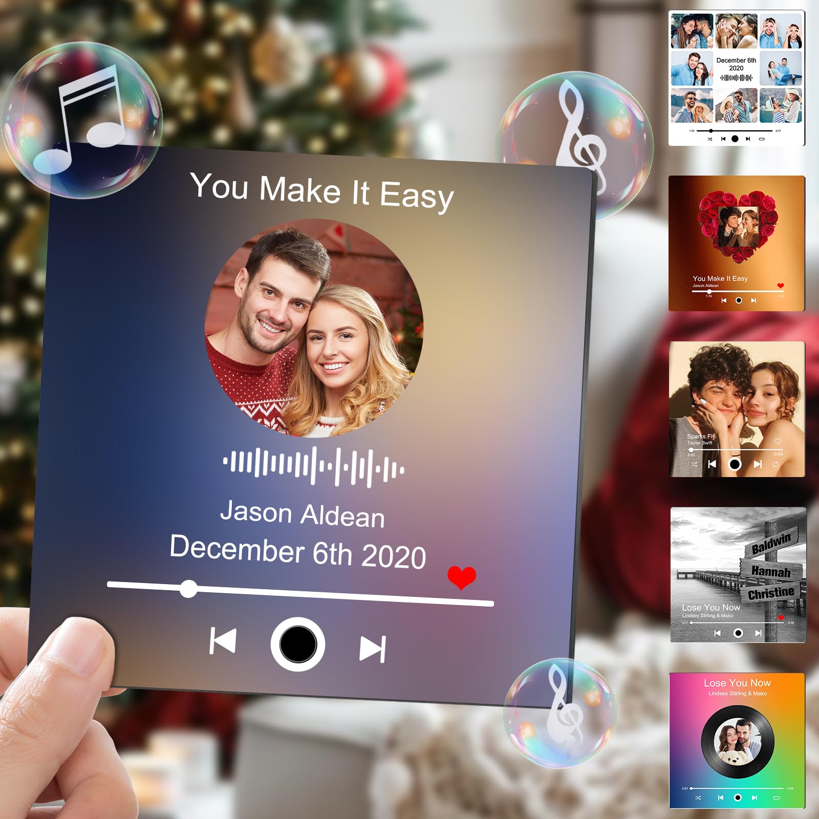 Amazon.com: Custom Music Album Fridge Magnet with Photo, Song & Album ...