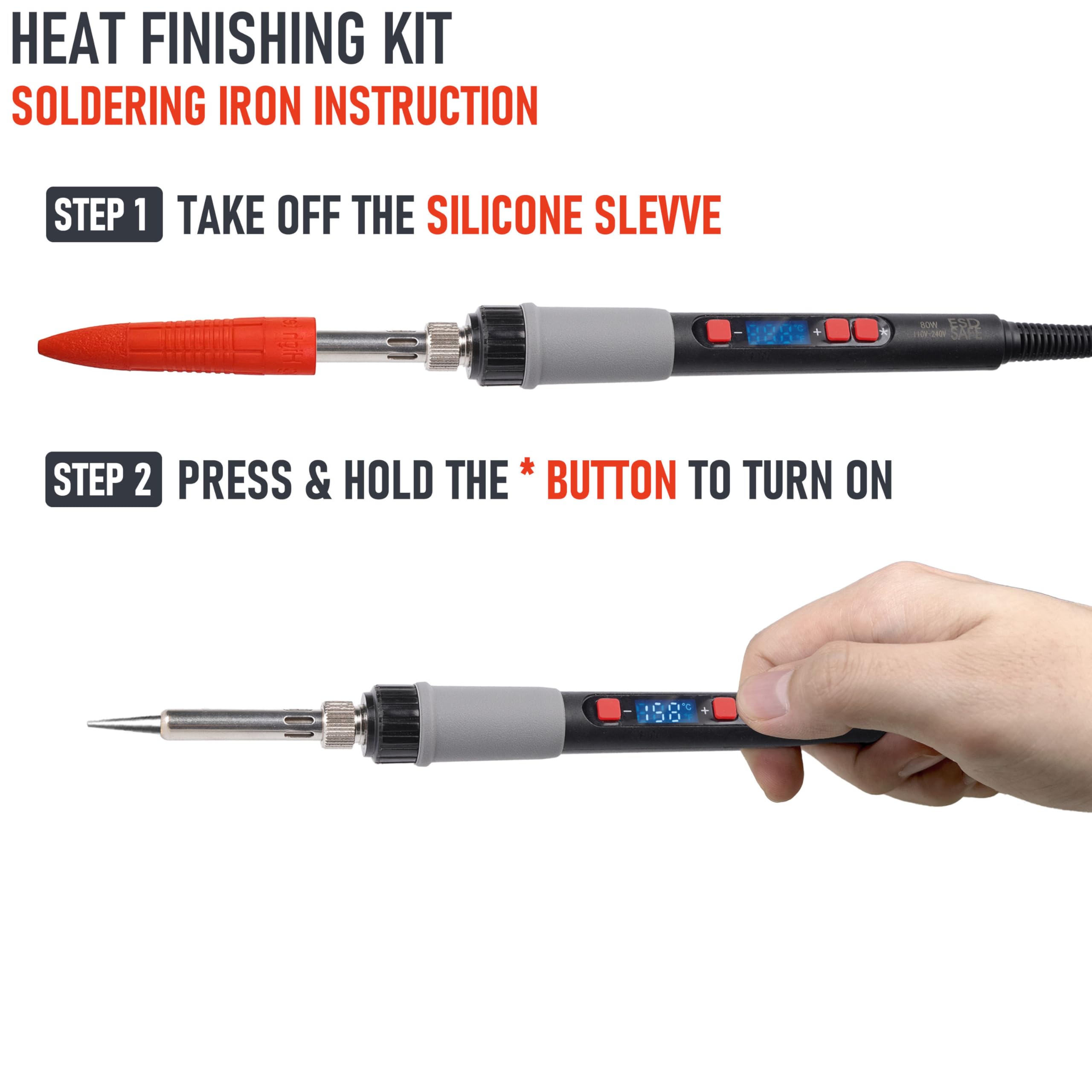 Snapklik.com : 3D Printing Finishing Tool Kit, 80W Soldering Iron ...