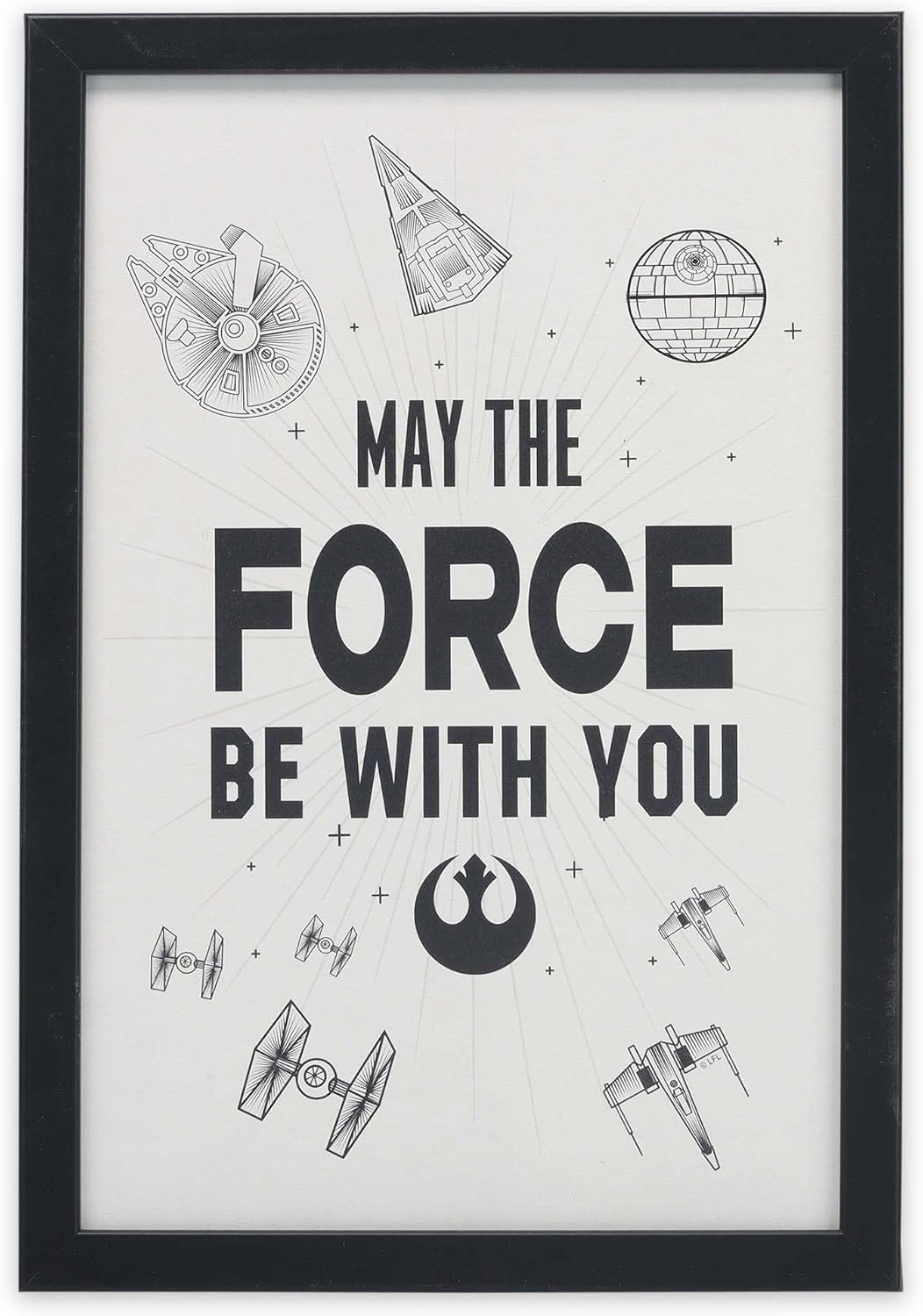 Amazon.com: Disney Star Wars May the Force Be With You Ships Framed ...