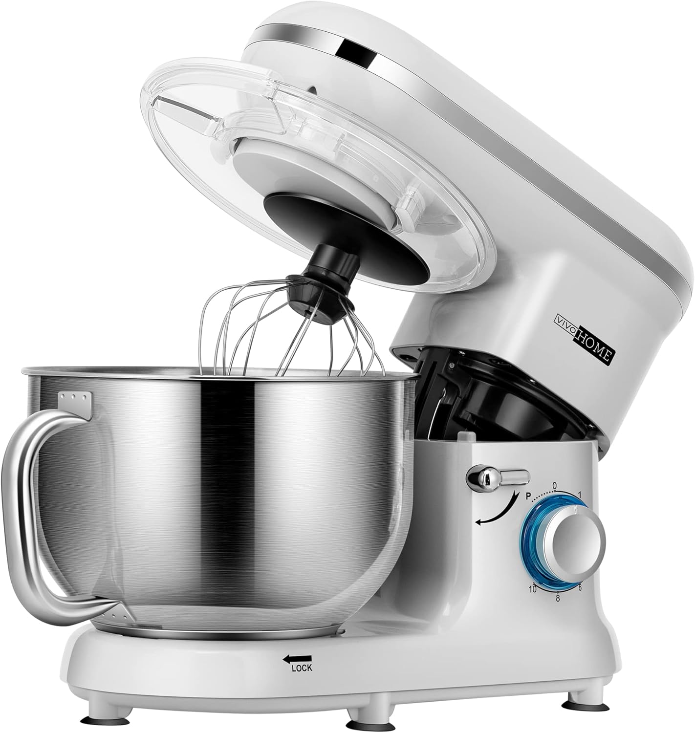 Amazon.com: VIVOHOME Stand Mixer, 660W 10 Speed 6 Quart Tilt-Head ...