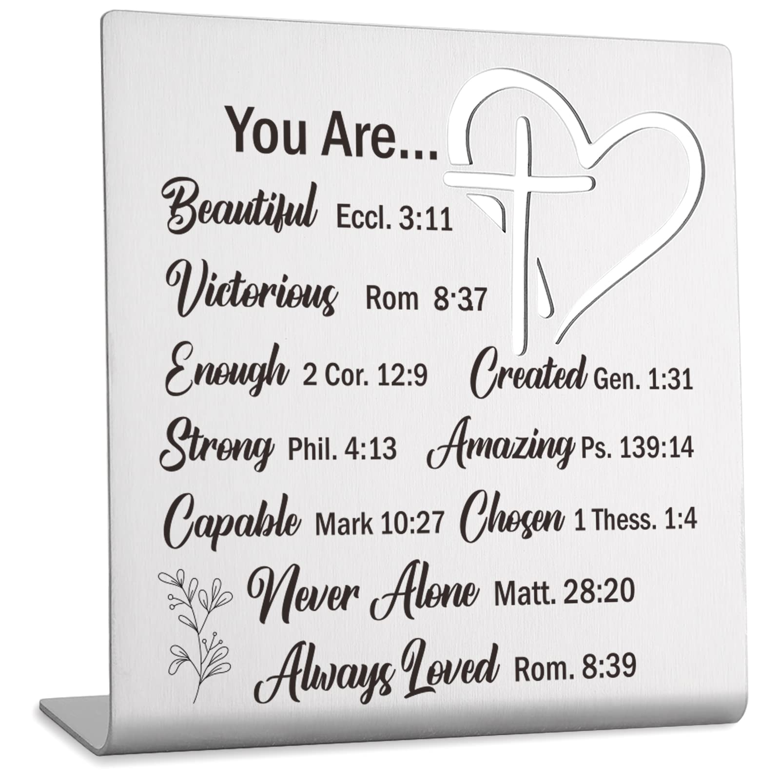 Amazon.com : Religious Bible Verses Cross Desk Signs Gifts for Women ...