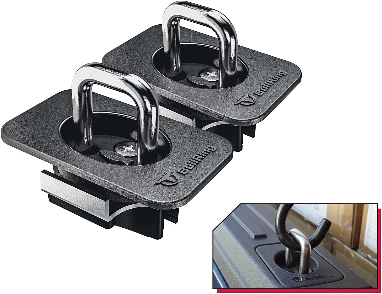 Amazon.com: Bull Ring Offset Flush Fit Retractable Truck Bed Tie Downs ...