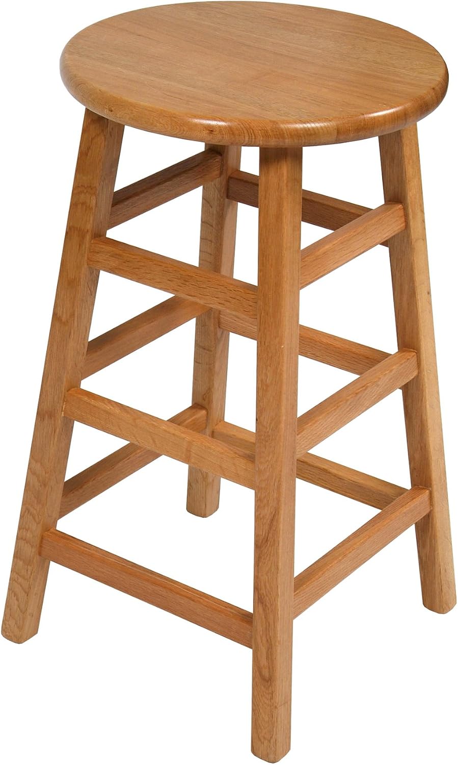 Amazon.com: John Boos 24-Inch Natural Oak Collegiate Stool : Home & Kitchen