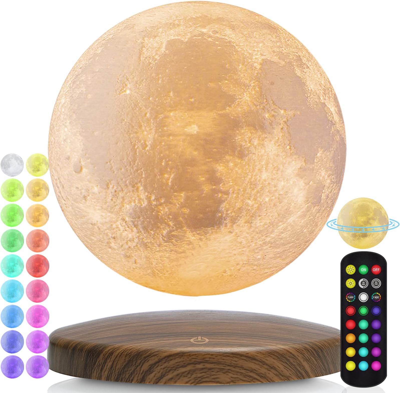 Amazon.com: VGAzer Moon Lamp 3D Printing Magnetic Levitating Moon Light ...
