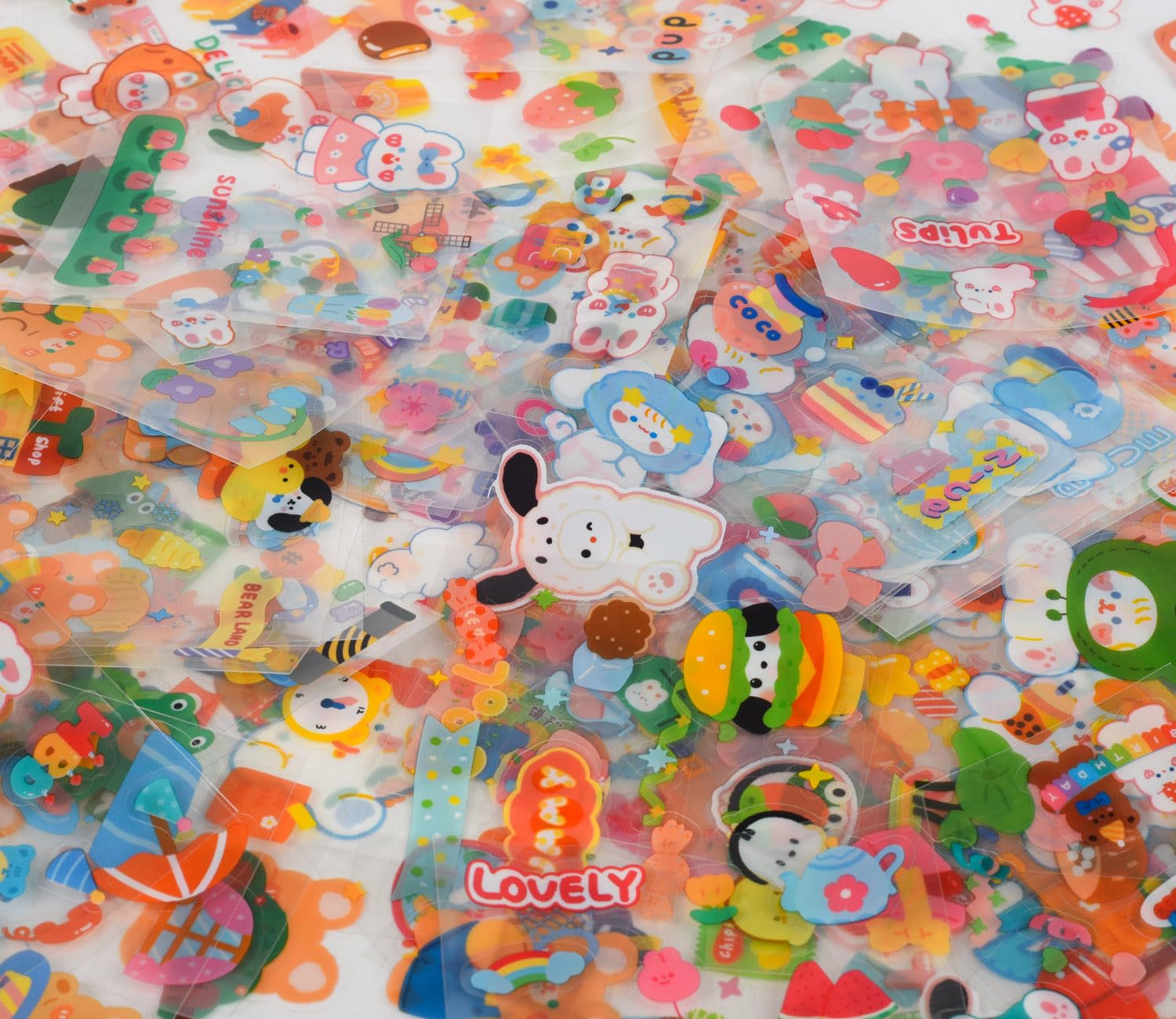 Printable Girl 100-Sheet Kawaii Sticker Pack - 600+ Cute Transparent ...