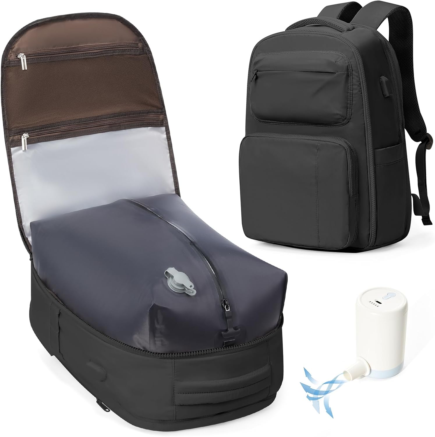 Amazon.com: WEFLIER Vacuum Backpack Travel,Large Travel Vacuum Backpack ...