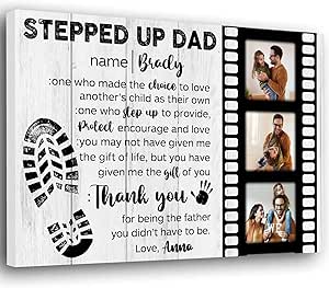 Amazon.com: Personalized Father's Day Gifts: Stepdad Photo Collage ...